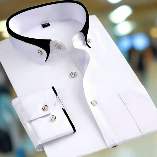 Andrew | High-quality cotton shirt with long sleeves – Hanson New York